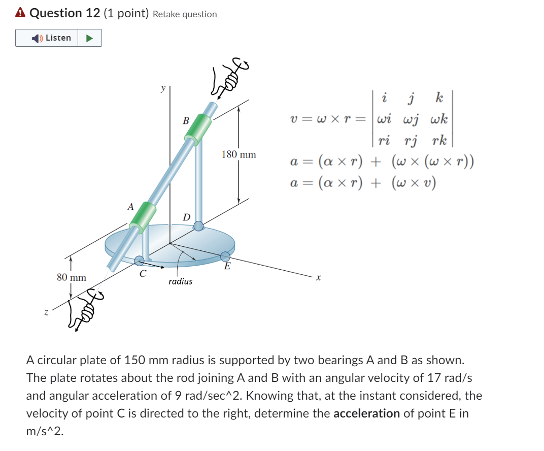 Solved A Question 12 (1 point) Retake question | Chegg.com