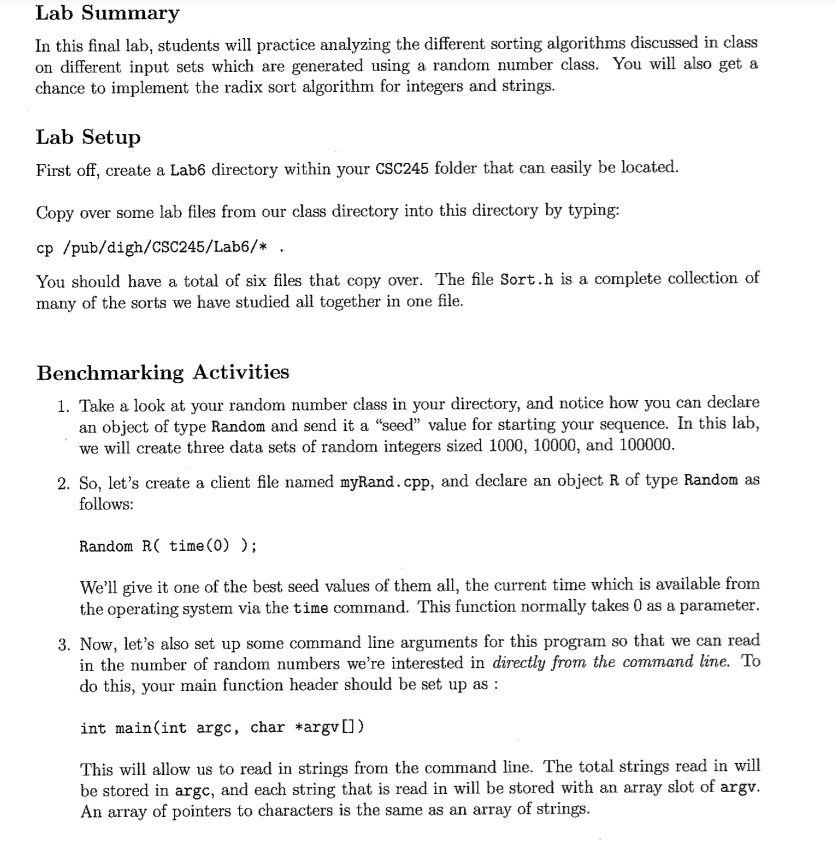 Solved Lab Summary In this final lab, students will practice | Chegg.com