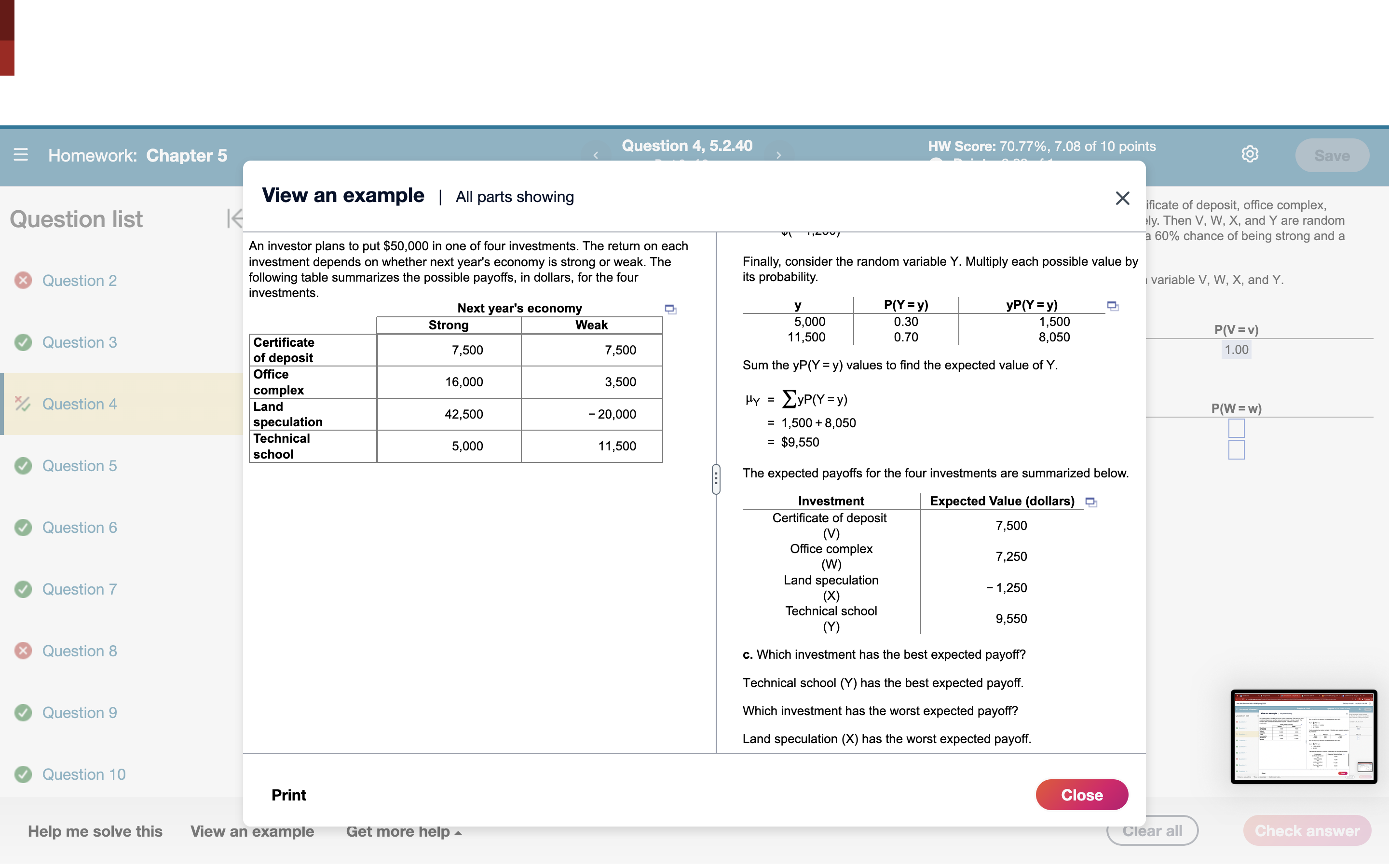 三 Homework: Chapter 5 Question 4, 5.2.40 HW Score: | Chegg.com