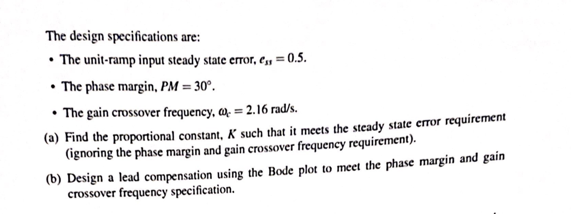 Solved Problem 5. Loop Shaping Design (30 points) Consider | Chegg.com