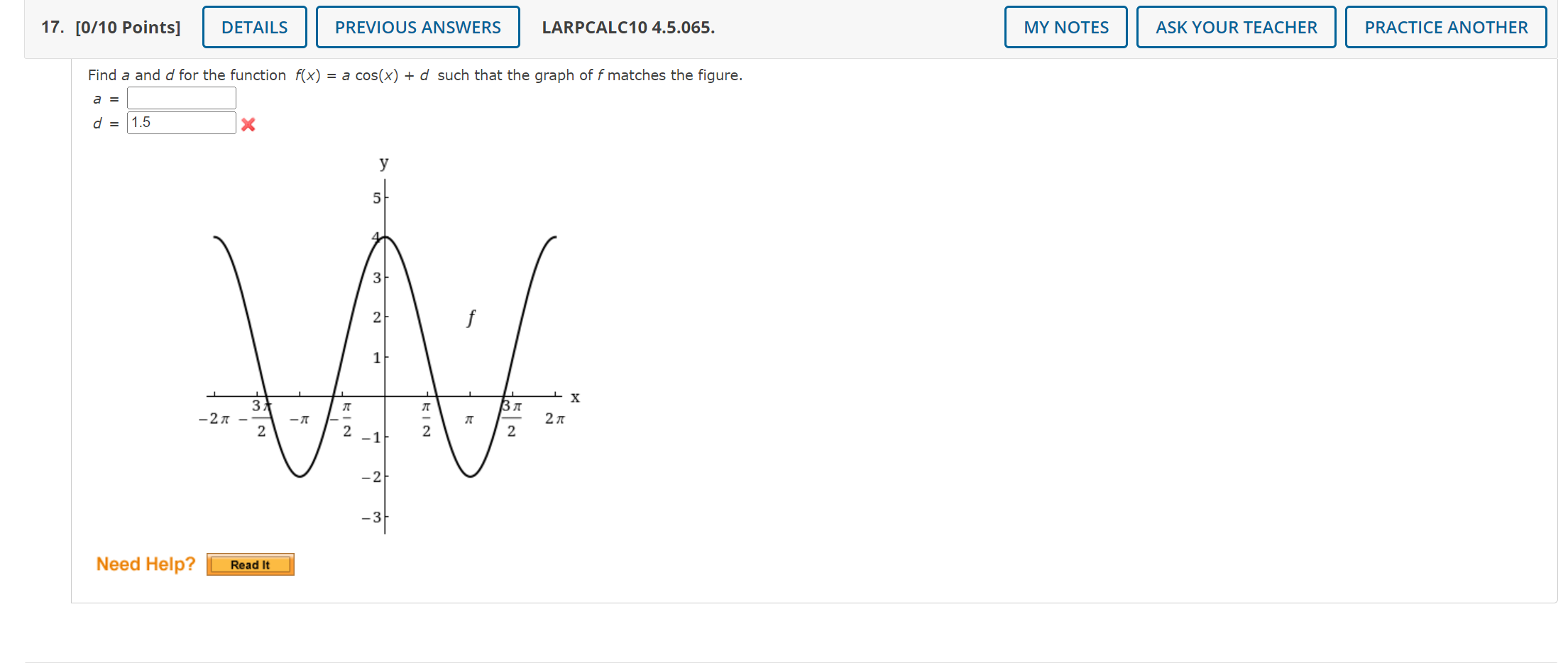 Solved 17. [0/10 Points] DETAILS PREVIOUS ANSWERS LARPCALC10 | Chegg.com
