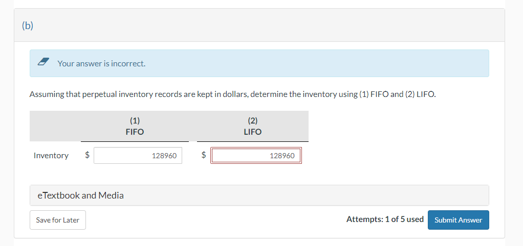 Solved Please help me find Fifo and Lifo, aswell as cost of | Chegg.com