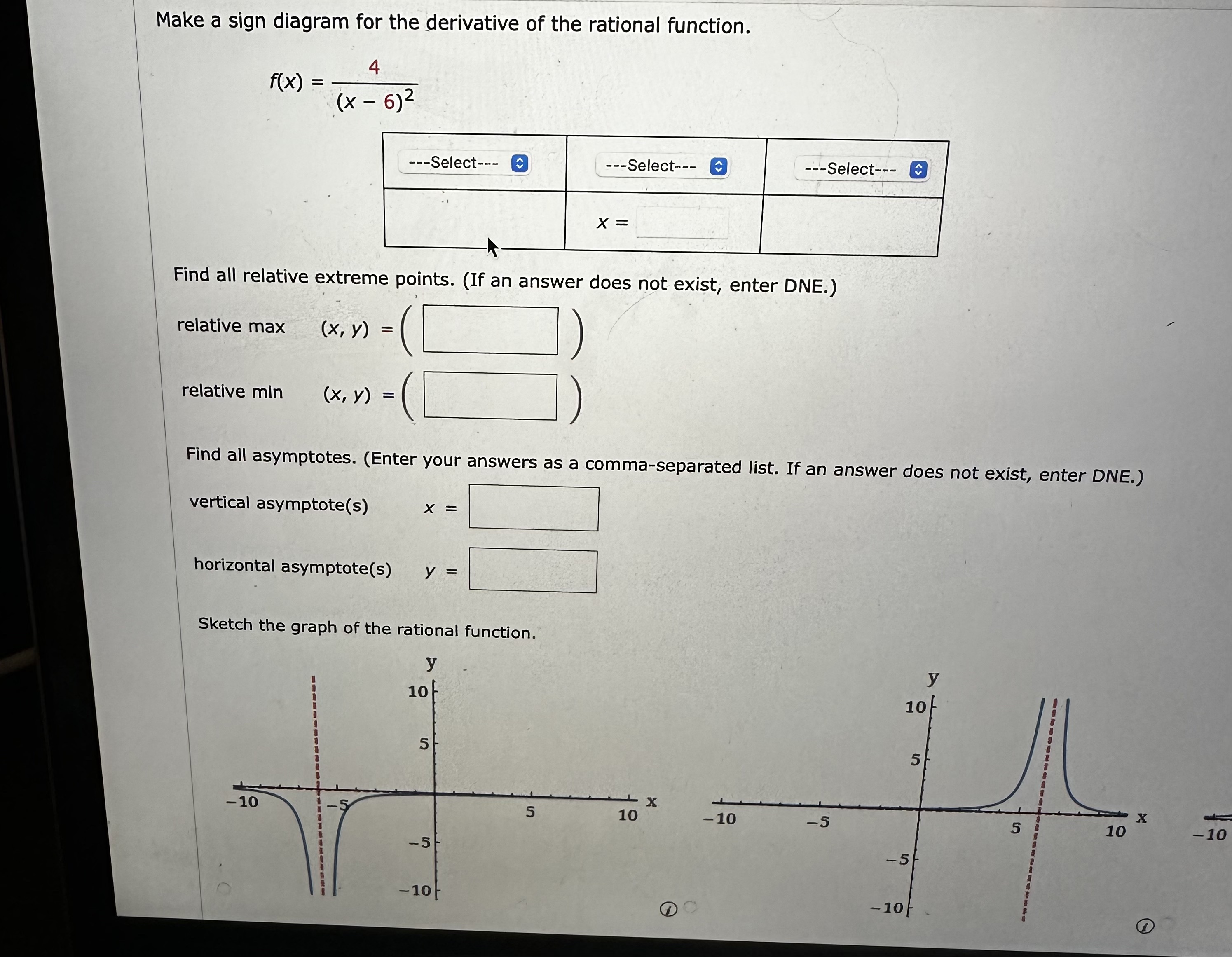 Solved Make a sign diagram for the derivative of the | Chegg.com