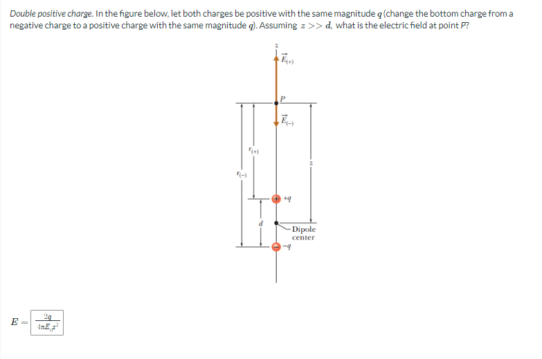 Solved Double positive charge. In the figure below, let both | Chegg.com