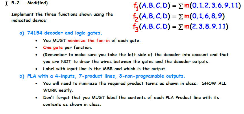 Solved I 5-2 = = = Modified) {(A,B,C,D) = 2 | Chegg.com