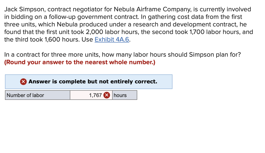 Solved Jack Simpson, contract negotiator for Nebula Airframe | Chegg.com
