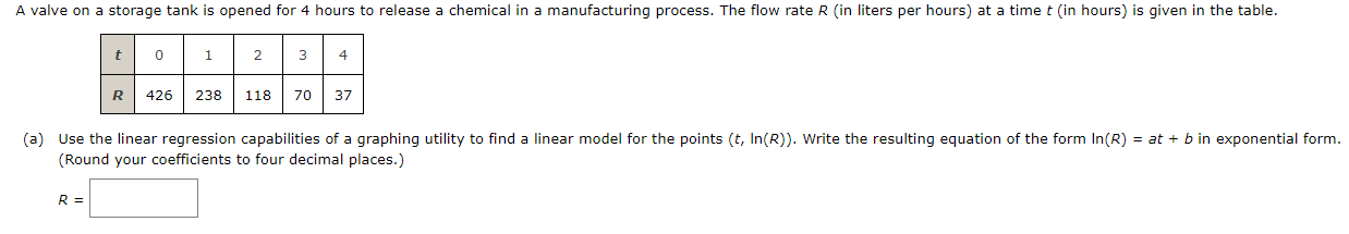 Solved (a) Use the linear regression capabilities of a | Chegg.com