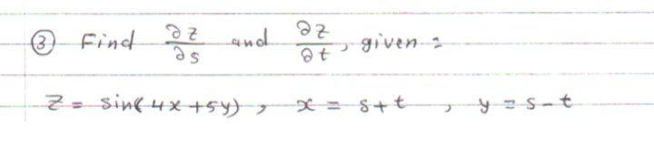 Solved ze (3 ze find and as given a Z - sinf 4*+54) X = 8++ | Chegg.com