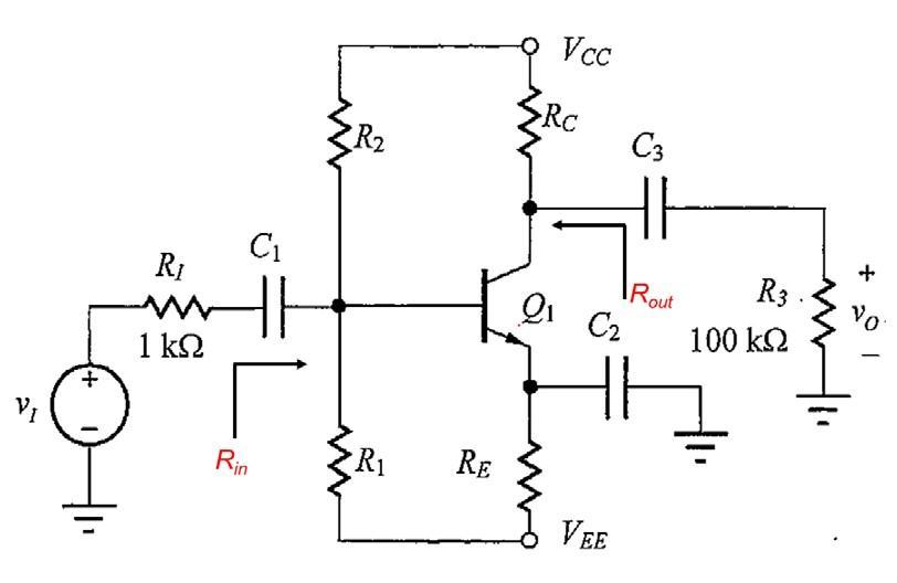 Solved Question 1: In Figure 1, the transistor Q1 has β = | Chegg.com