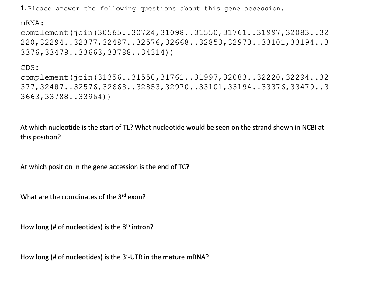 Solved 1. Please answer the following questions about this | Chegg.com