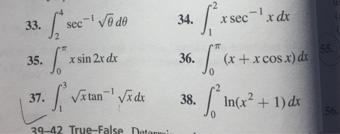 Solved i having hard time with these integration by parts | Chegg.com
