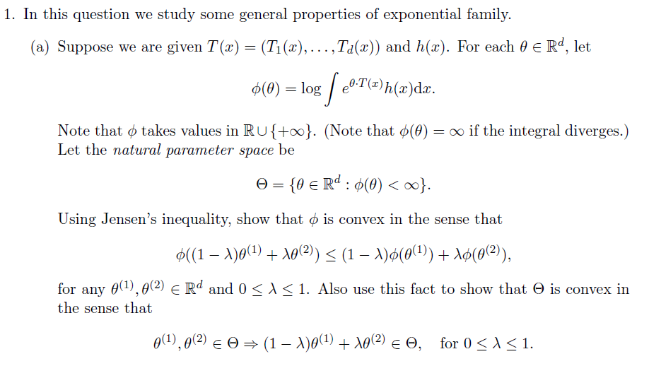 Solved Suppose we are given T(x)=(T1(x),…,Td(x)) and h(x). | Chegg.com