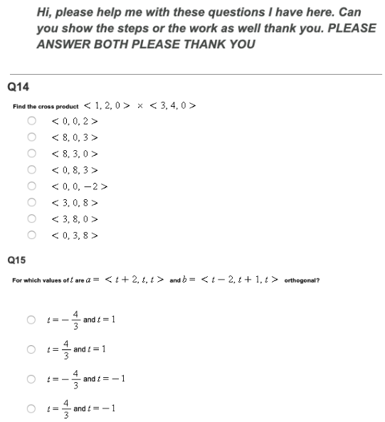Solved Hi, please help me with these questions I have here. | Chegg.com
