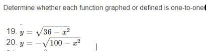 Solved Determine whether each function graphed or defined is | Chegg.com
