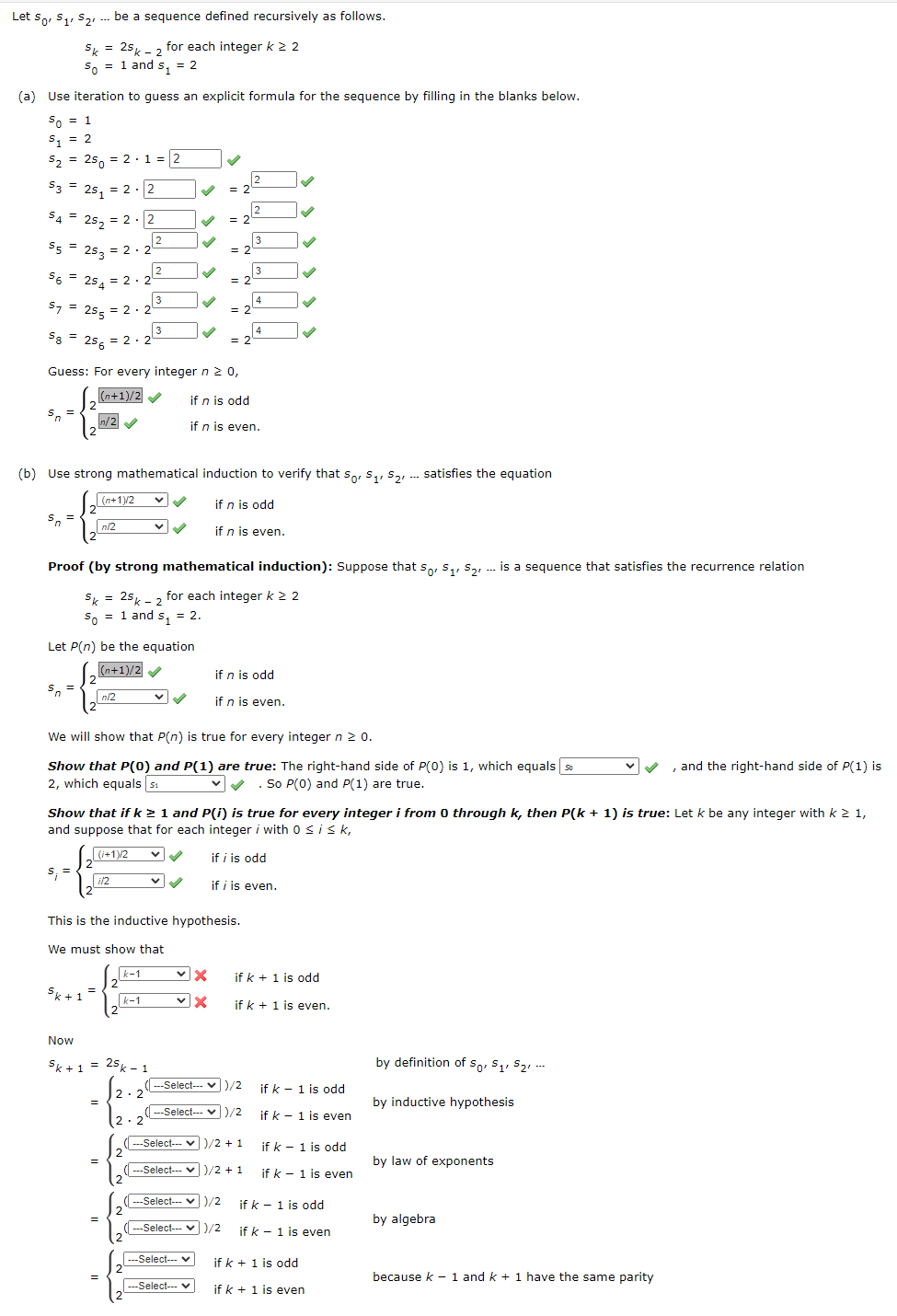 Solved Let so, $11 S2: ... be a sequence defined recursively | Chegg.com