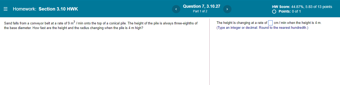 Solved Homework Section 3 10 Hwk Question 7 3 10 27 Part