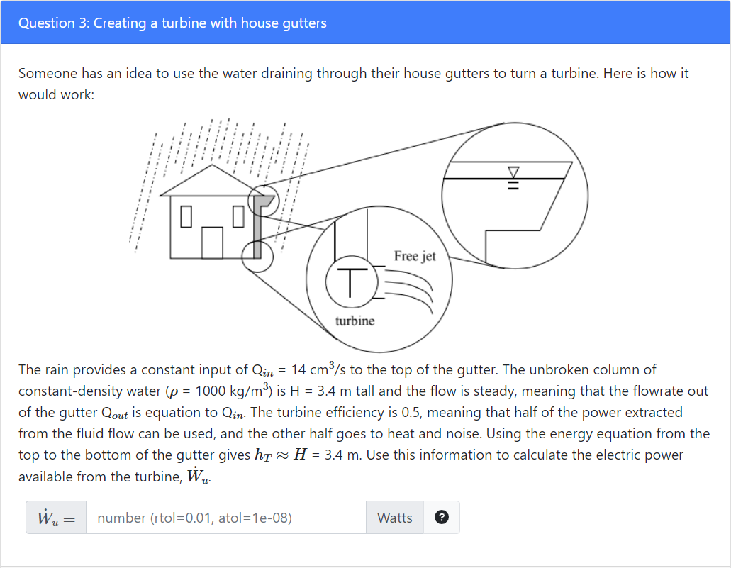 Solved Someone has an idea to use the water draining through | Chegg.com