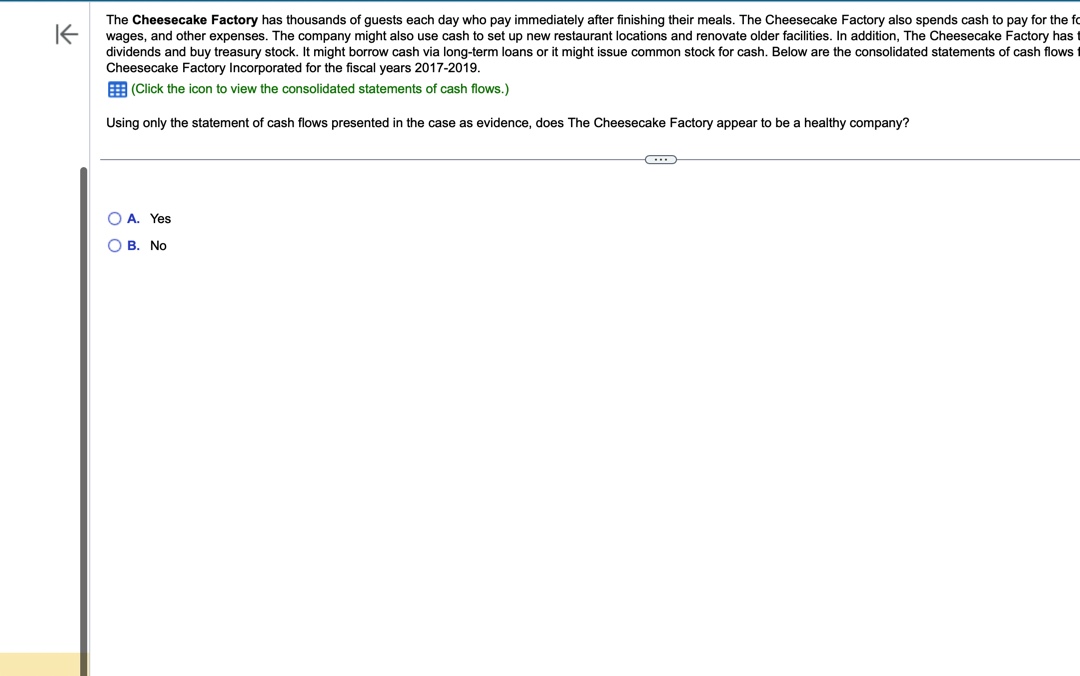 Solved The Cheesecake Factory has thousands of guests each | Chegg.com