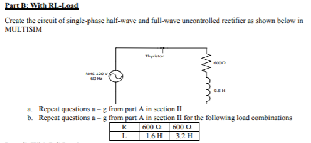 Solved Power Electronics Circuit with RL-Load (not an | Chegg.com
