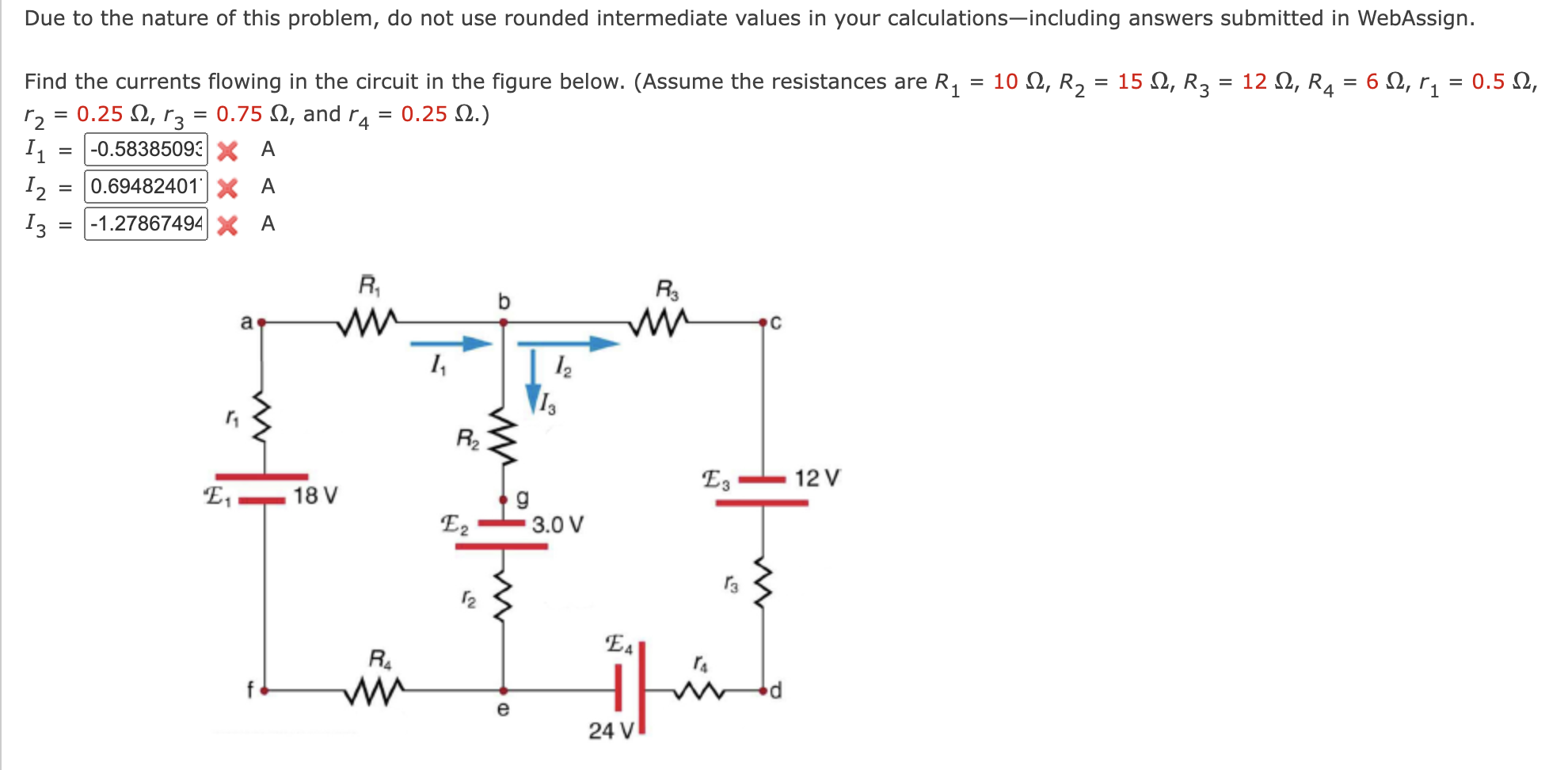 Solved Due to the nature of this problem, do not use rounded | Chegg.com