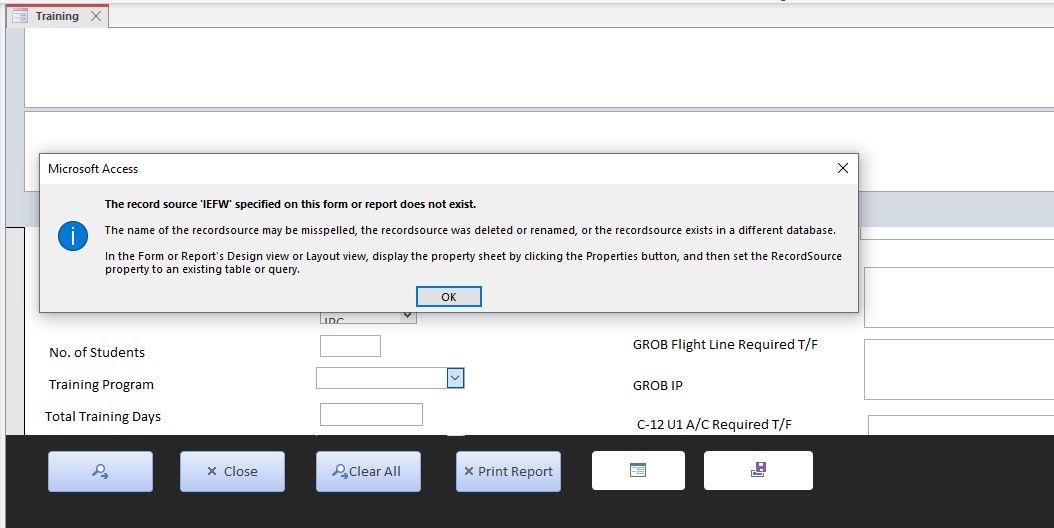 Solved Microsoft Access 2016 I was trying to set the row | Chegg.com