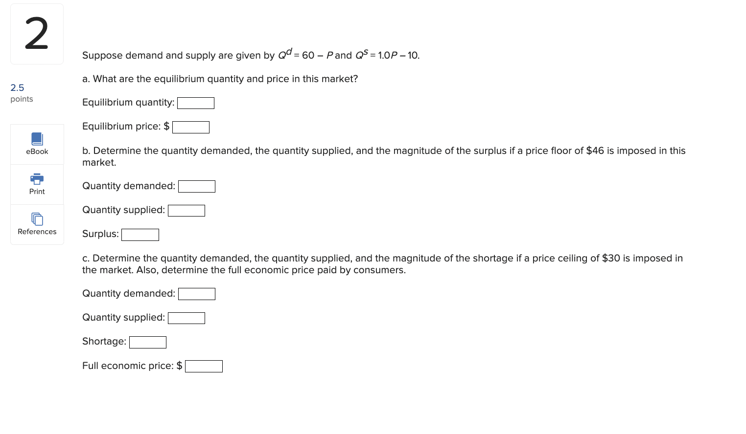 Solved The demand curve for product X is given by | Chegg.com