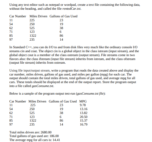 Solved Using any text editor such as notepad or wordpad, | Chegg.com
