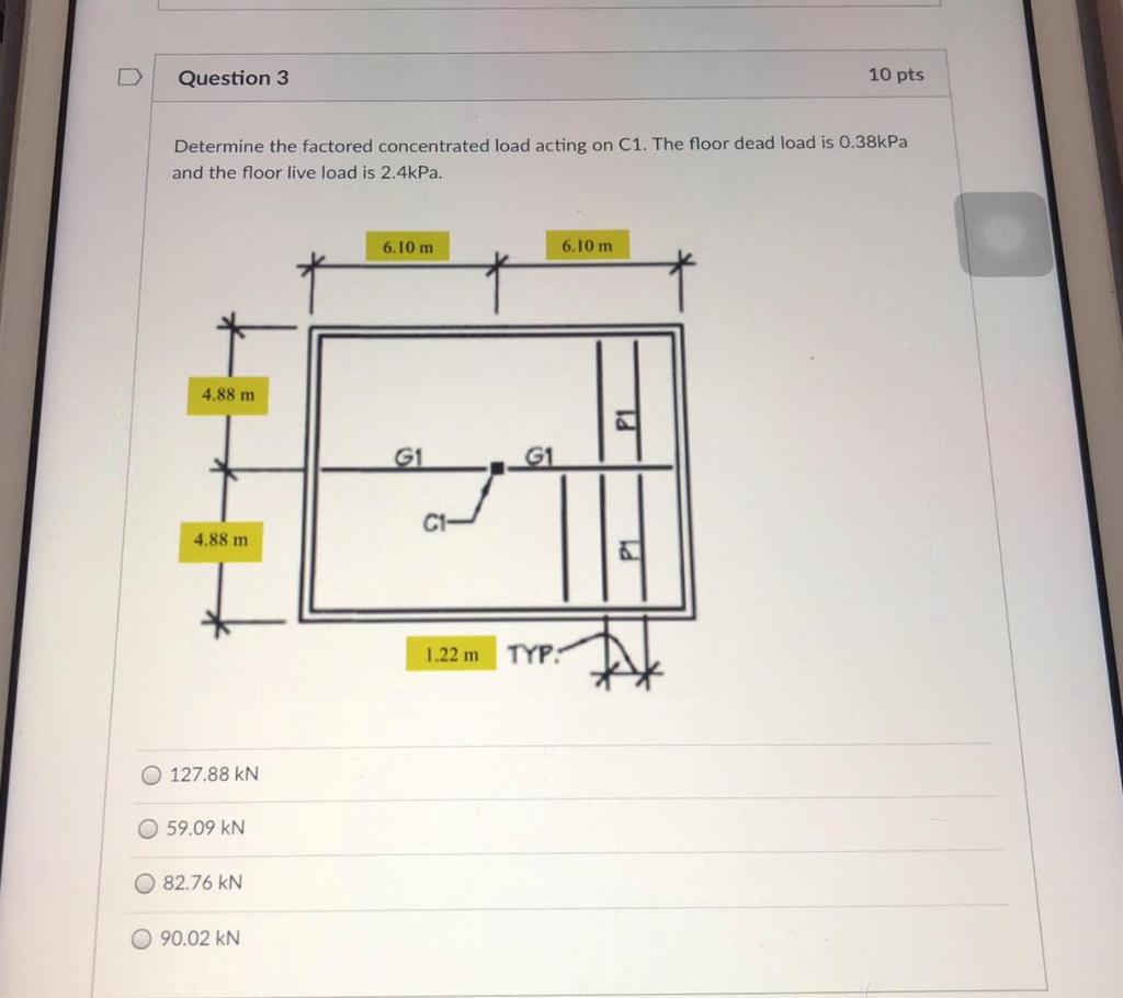 Solved Question 3 10 pts Determine the factored concentrated | Chegg.com