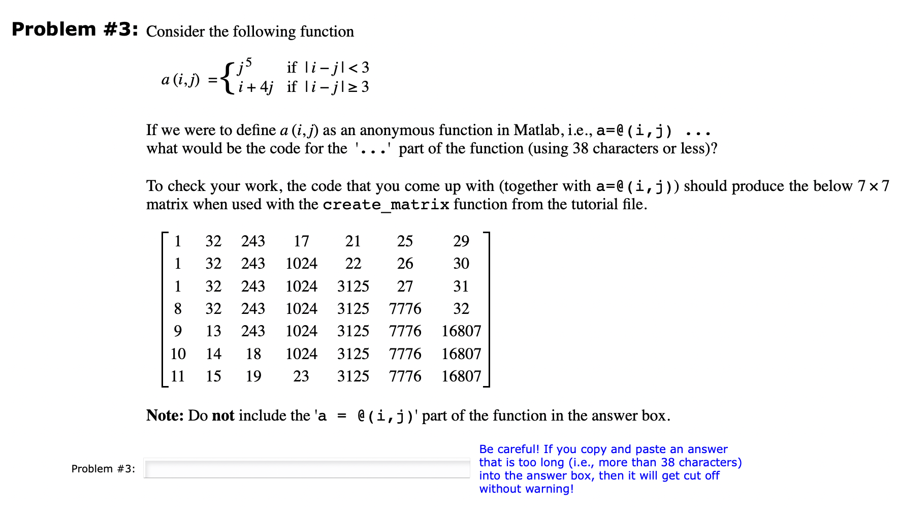 Solved Problem #3: Consider the following function if | Chegg.com