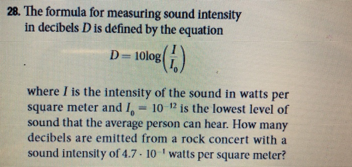 Sound Intensity Equation - Tessshebaylo