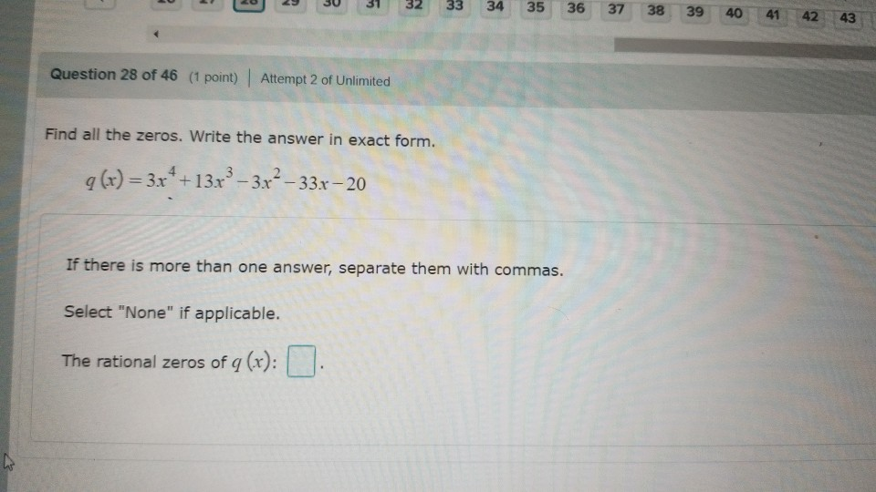 Solved 10 1 0 29 30 31 32 33 34 35 36 37 38 39 40 41 42 43 | Chegg.com