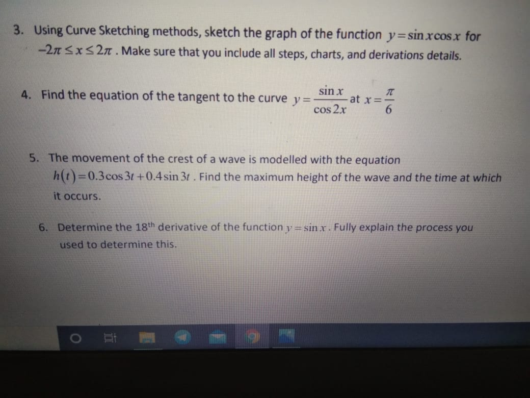 Solved 3. Using Curve Sketching methods, sketch the graph of | Chegg.com