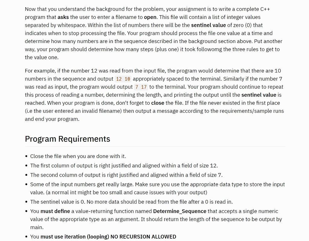 Solved Now that you understand the background for the | Chegg.com