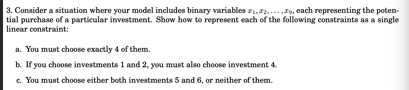 Solved 3. Consider a situation where your model includes | Chegg.com