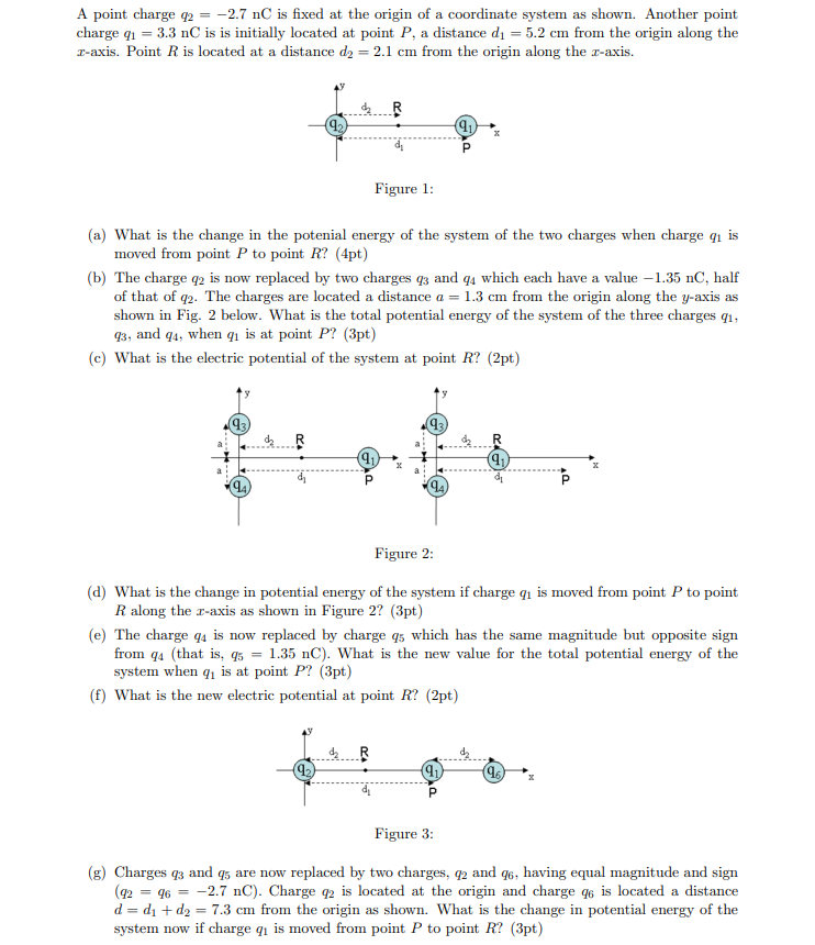 Solved A point charge q2=−2.7nC is fixed at the origin of a | Chegg.com