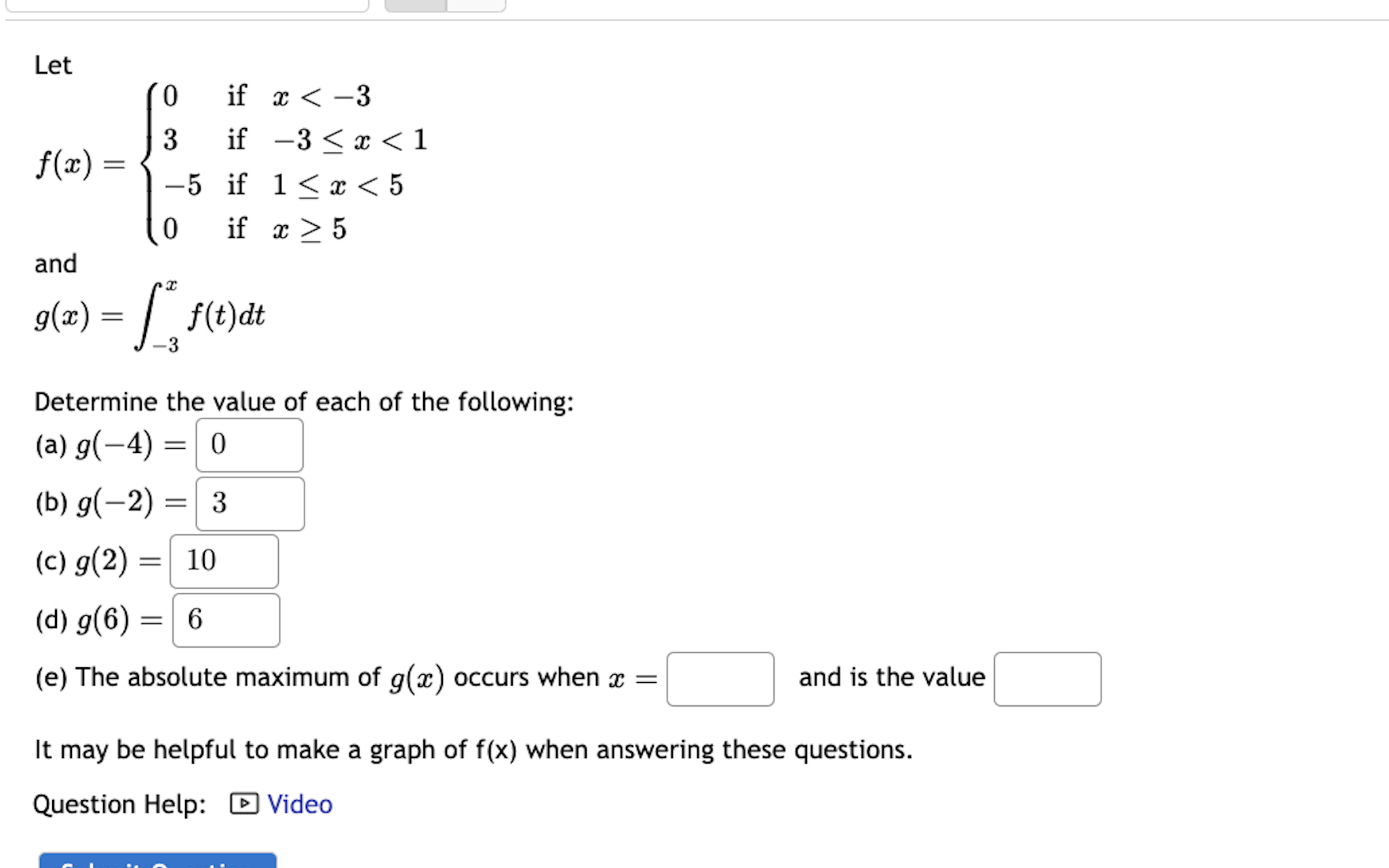 Solved Let f(x)=⎩⎨⎧03−50 if if if if x
