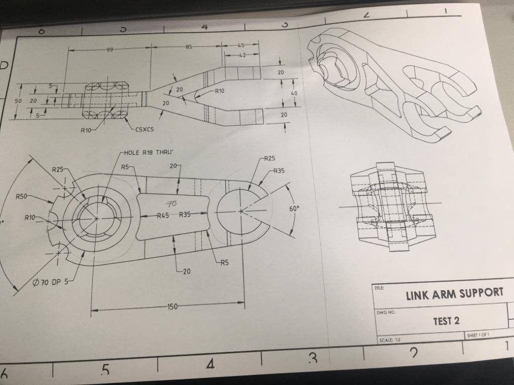 How to draw this question using autocad 3d modelling | Chegg.com