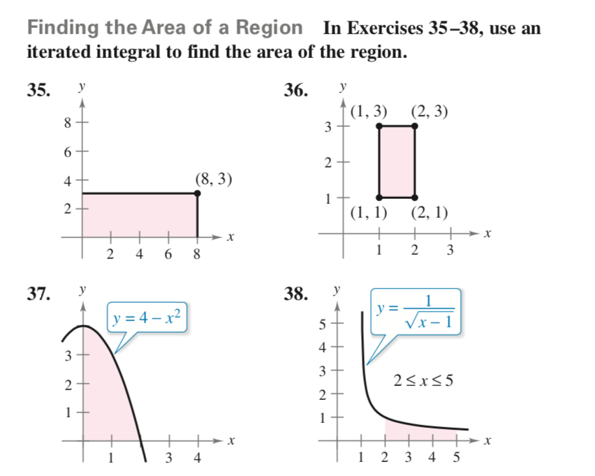 Solved Finding the Area of a Region In Exercises 35-38, use | Chegg.com