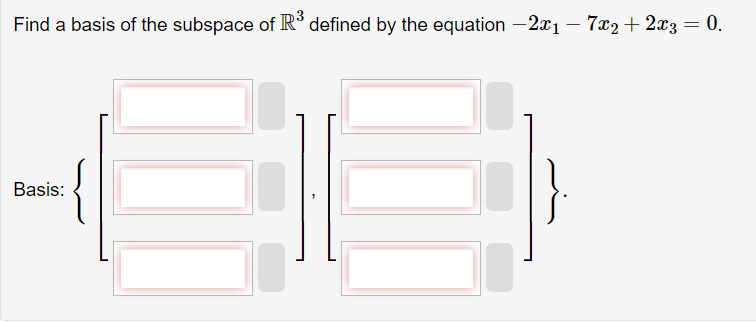 Solved Find a basis of the subspace of R3 defined by the | Chegg.com