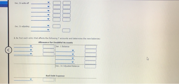 Solved Allowance method entries The following transactions | Chegg.com
