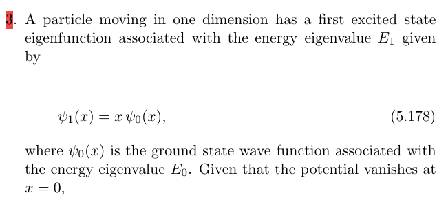 Solved A particle moving in ﻿one dimension has a first | Chegg.com