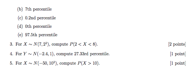 Solved 2. For Z ~ N(0,1), compute the following quantiles | Chegg.com
