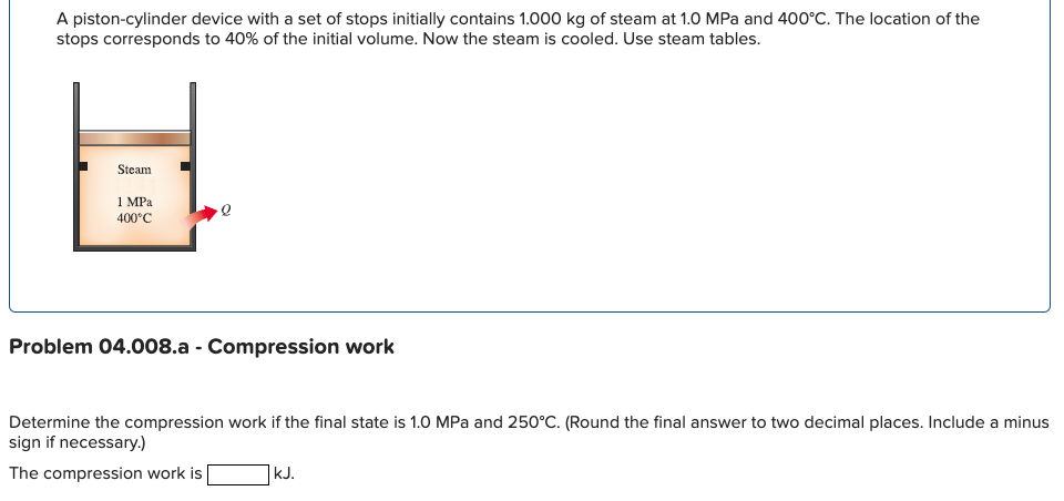 Solved Problem 04.008.a - ﻿Compression workDetermine the | Chegg.com