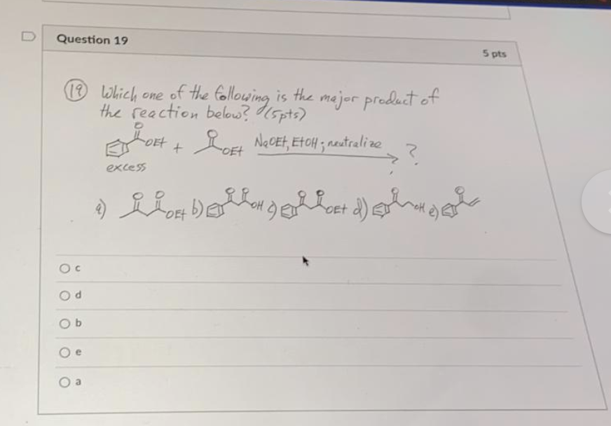 Solved Question 19 5 pts (19 Which one of the following is | Chegg.com Solved Question 19 5 pts (19 Which one of the following is | Chegg.com