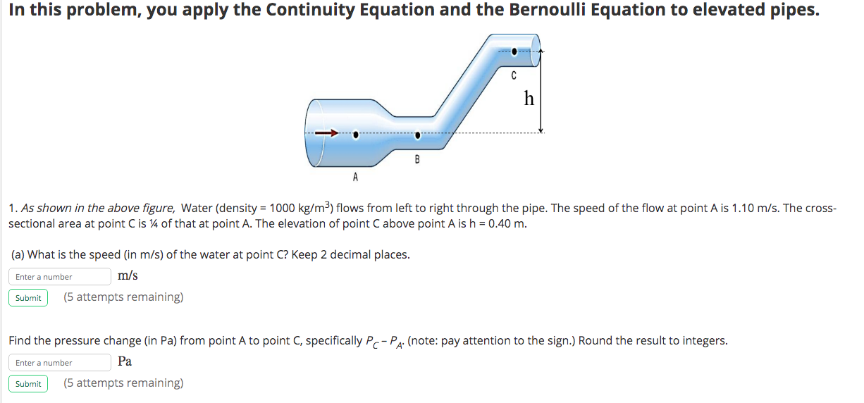 Solved In this problem, you apply the Continuity Equation | Chegg.com