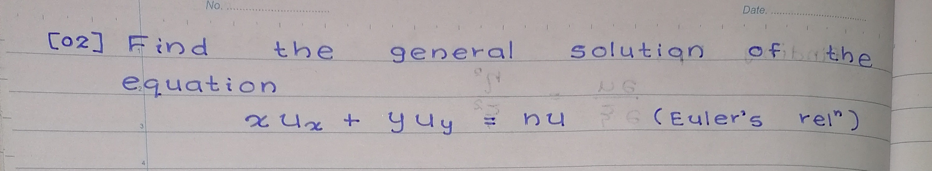 Solved [02] ﻿Find the general solutian of | Chegg.com