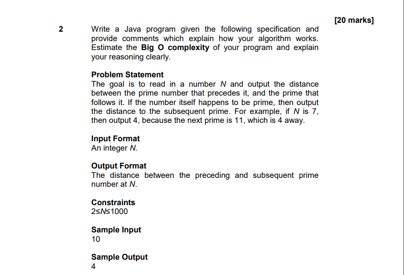 Solved 2 ﻿Write a Java program given the following | Chegg.com
