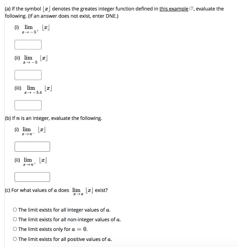 Solved A If The Symbol X Denotes The Greates Integer 