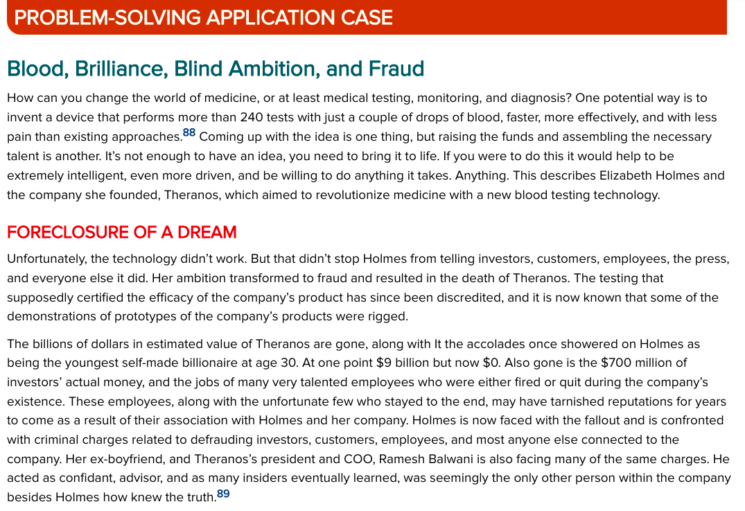 Solved PROBLEM-SOLVING APPLICATION CASE Blood, Brilliance, | Chegg.com