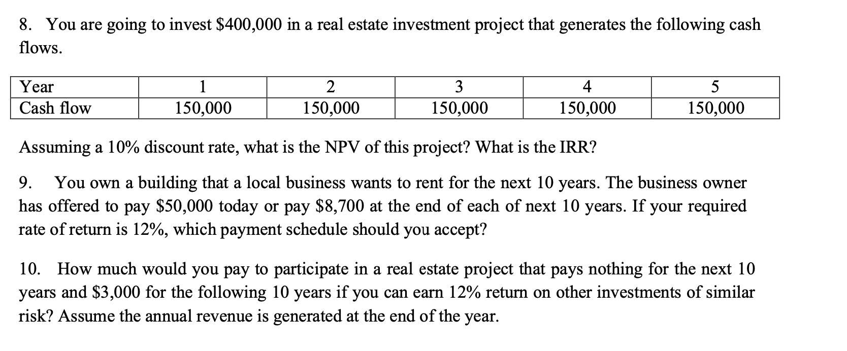 Solved Solve the following questions using TVM functions in | Chegg.com
